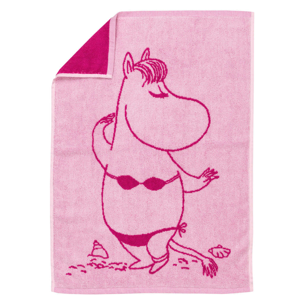 Moomin hand towel 50x70cm Snorkmaiden pink | Moomin Arabia