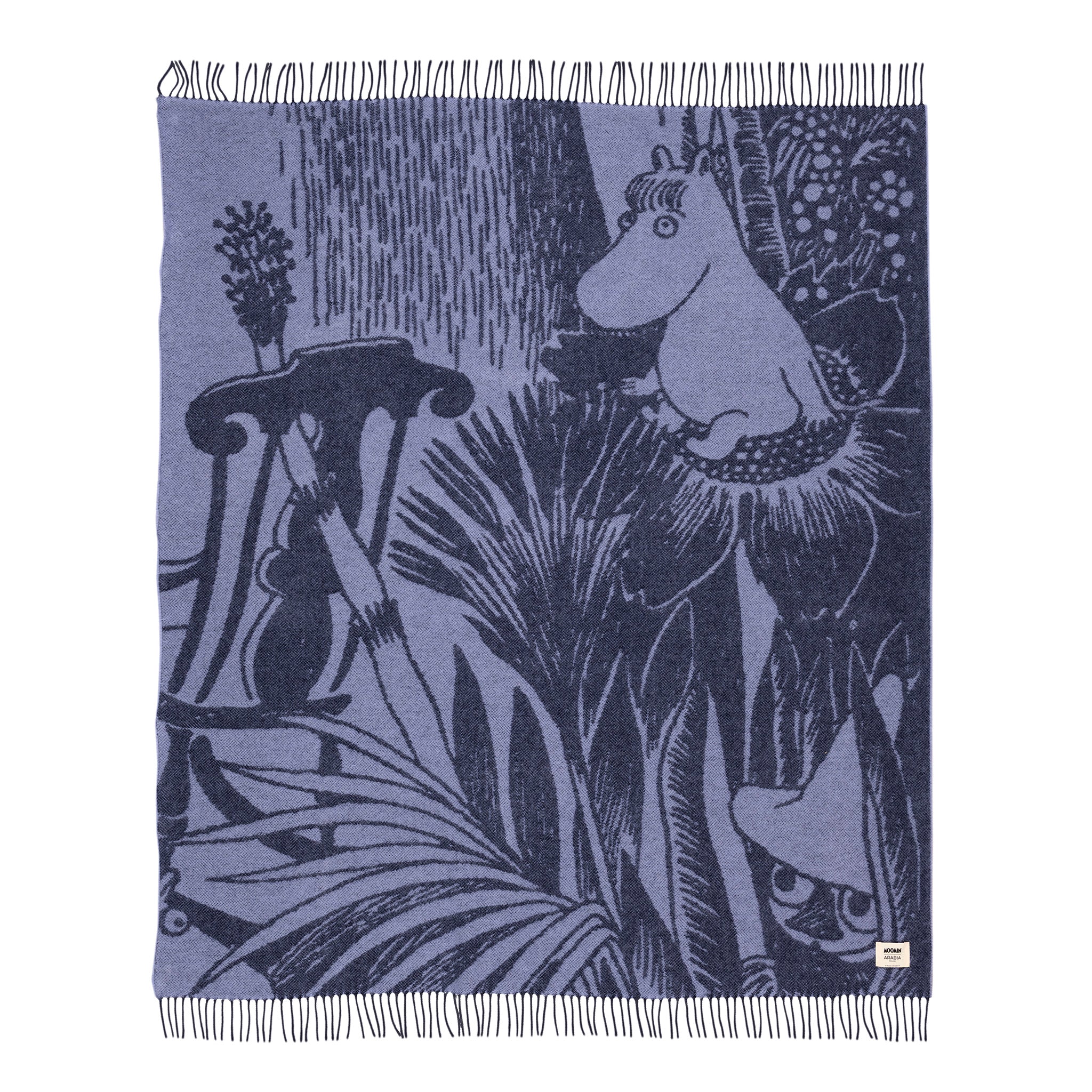Moomin wool throw 130x170 Mystical Forest | Moomin Arabia
